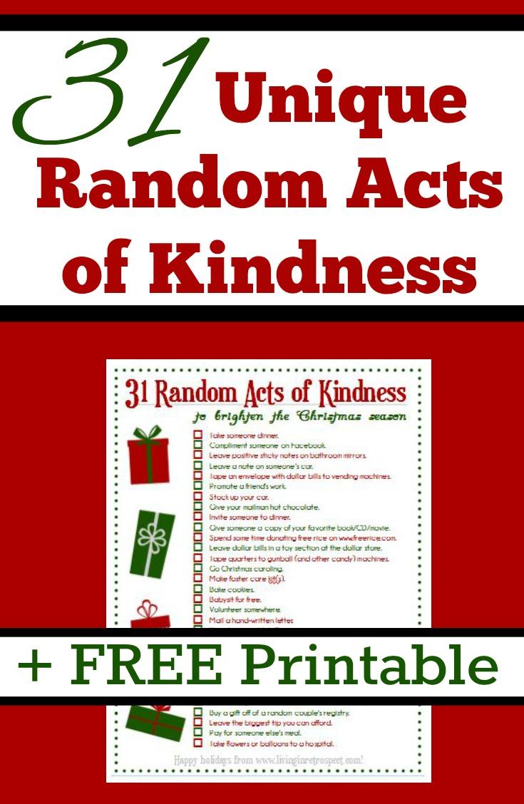Random Acts of Kindness | Christmas Acts of Service | Archive